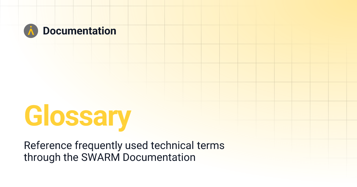 Glossary | Documentation