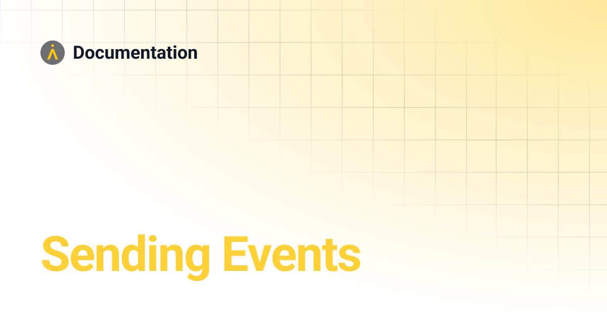 Sending Events | Documentation